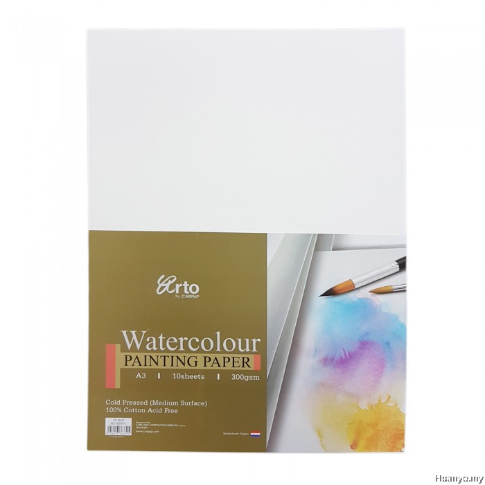 Campap Arto Netherland Watercolour A3 Painting Paper 300gsm/10pcs ...
