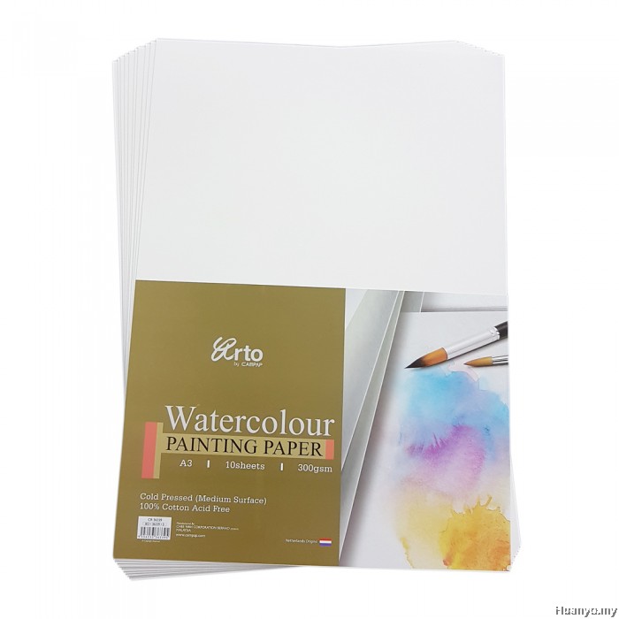 Campap Arto Netherland Watercolour A3 Painting Paper 300gsm/10pcs ...