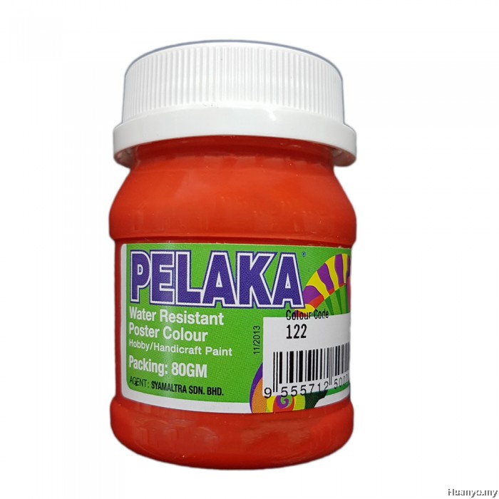 Pelaka Mural Poster Colour Vermillion Red (No.122) - 80g