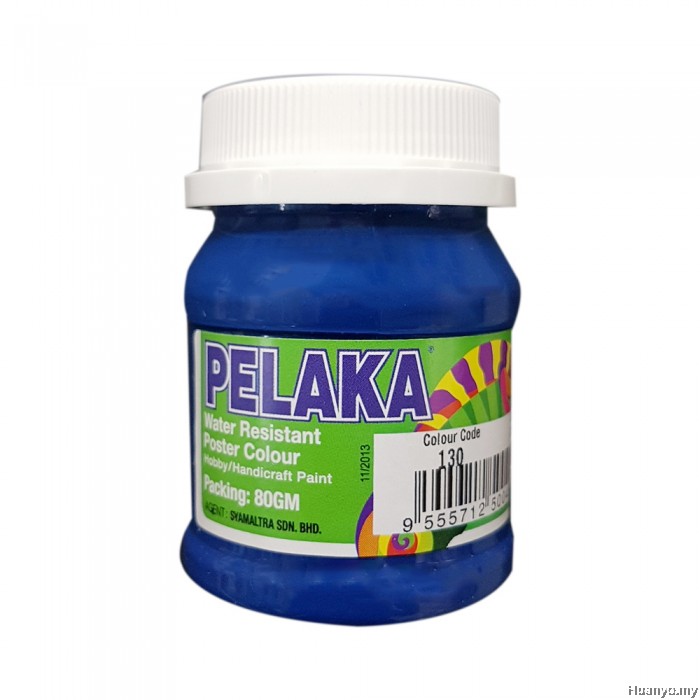 Pelaka Mural Poster Colour Dark Blue (No.130) - 80g