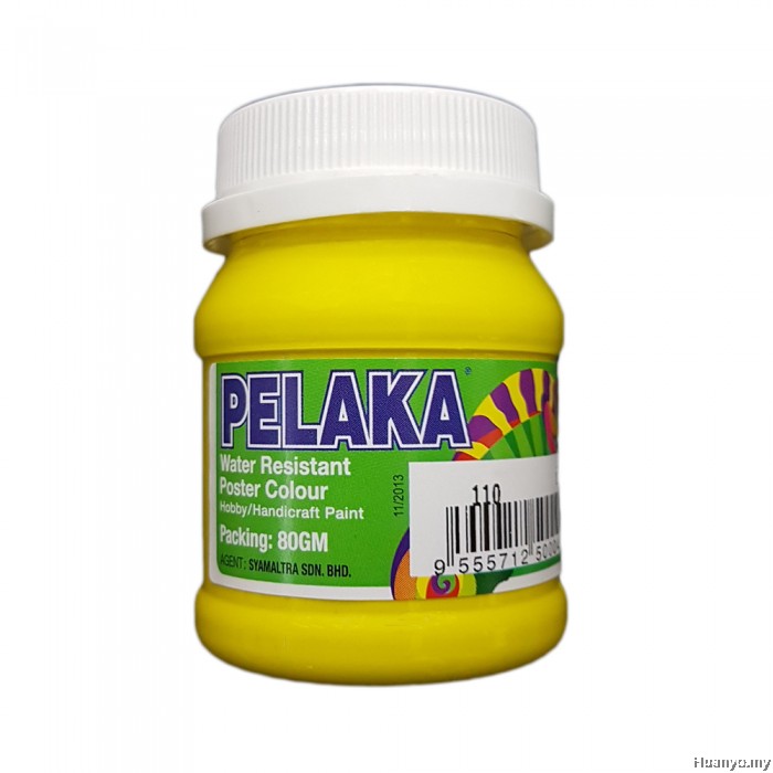 Pelaka Mural Poster Colour Lemon Yellow (No.110)- 80g