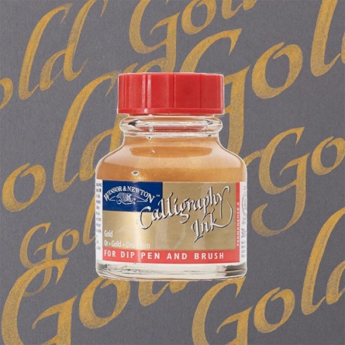 Winsor & Newton Calligraphy Ink - Gold (30ml)