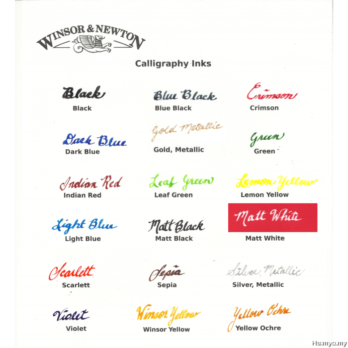 Winsor & Newton Calligraphy Ink - Scarlet Red (30ml)