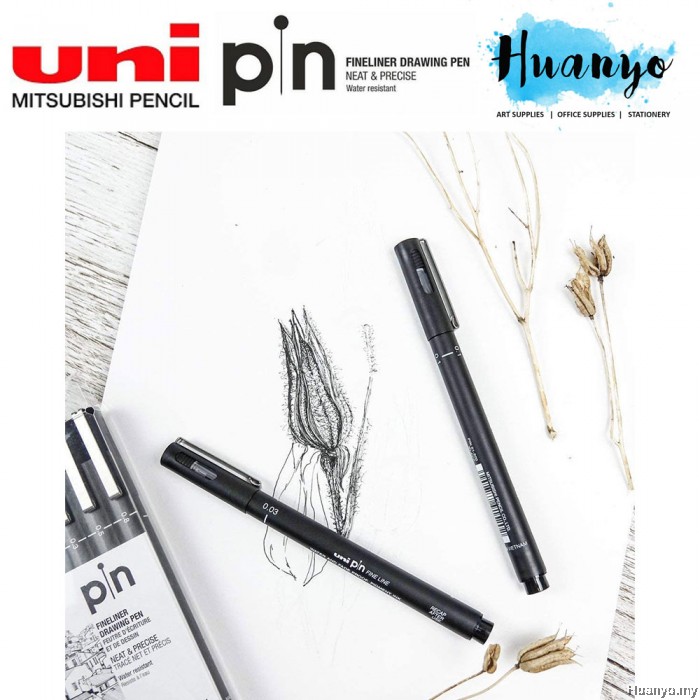 UNI PIN Technical Drawing Sketching Fineliner Pen(0.03MM-1.2MM/Brush ...