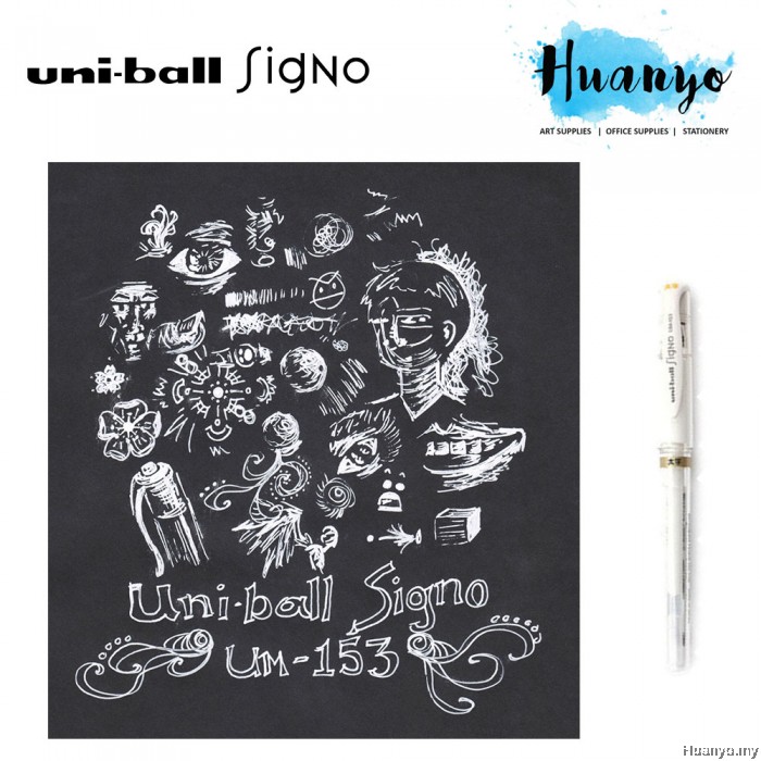 Uni-ball Signo Broad Gel Ink Pen (1.0MM, Per Pcs) - [Black / Red / Blue ...