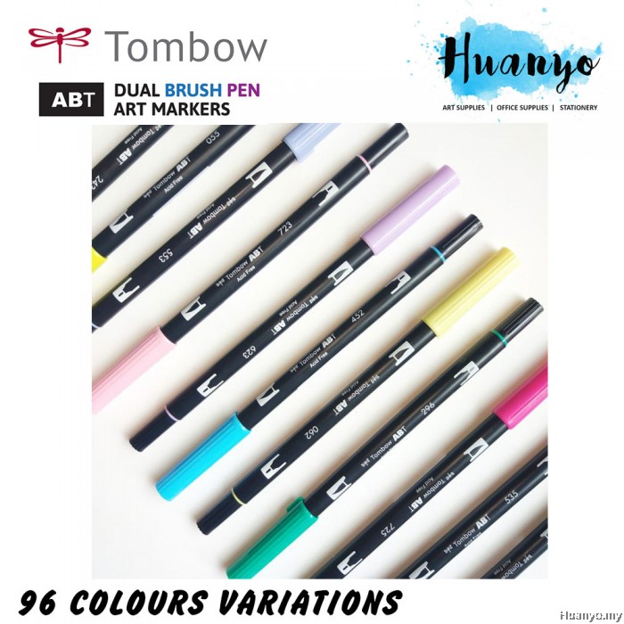 Tombow ABT Dual Tips Drawing & Calligraphy Brush Pen - Pink Shades (9 ...