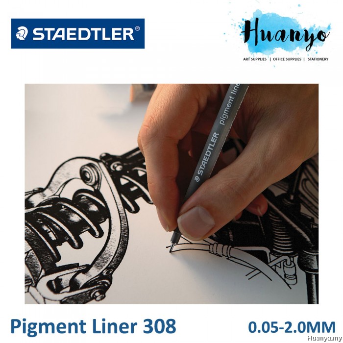 Staedtler Fineliner Pigment Liner 308 Sketch Drawing Technical Pen (0. ...