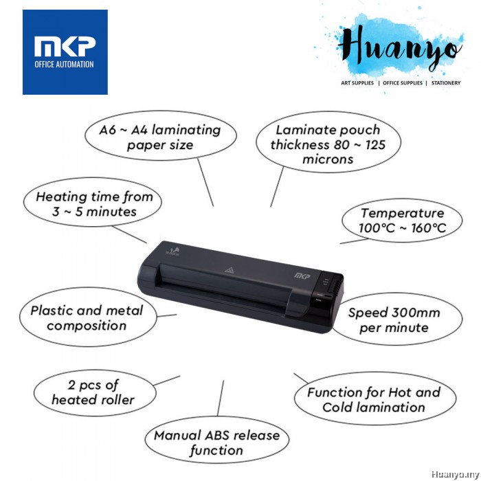 MKP Office Laminate / Laminating / Laminator Machine TA-PEER 101 (A4 ...