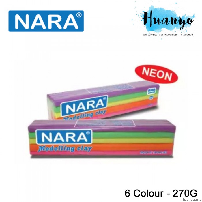 NARA Modeling Clay Neon Colour 270g (Colours of 6)