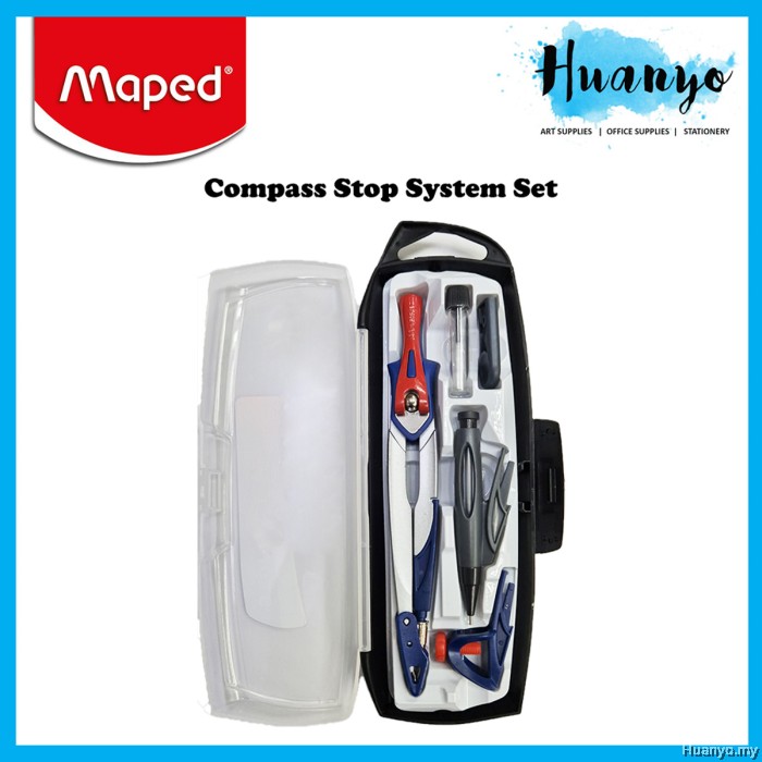 Maped Stop System / Technic Compact Geometry Compass Set of 5