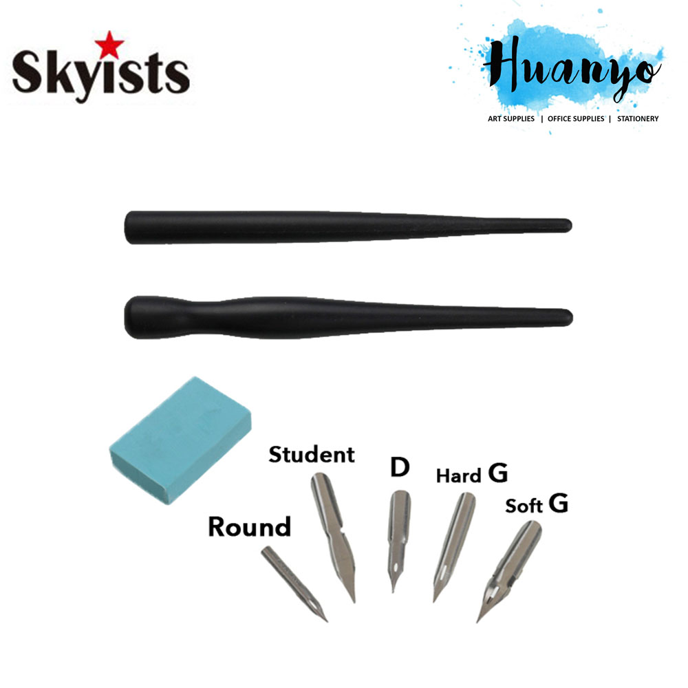Skyists Comic Tools with Manga Comic Cartoon Drawing Dip Pen With Nib Set