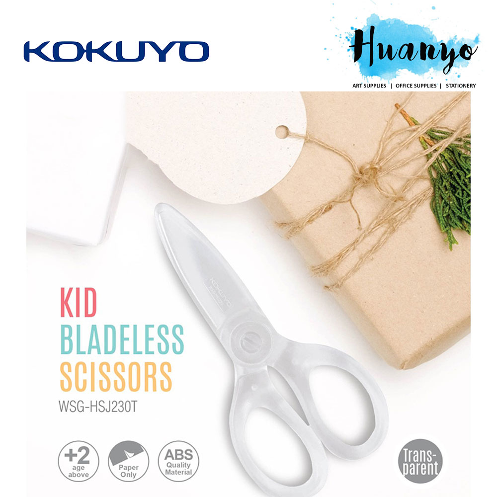 Kokuyo Pastel Cookie Fit Saxa ABS All Plastic Safe Kids Scissors