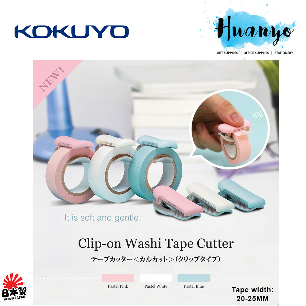 KOKUYO Karu-Cut Clip-on Washi Tape Cutter 20-25 mm