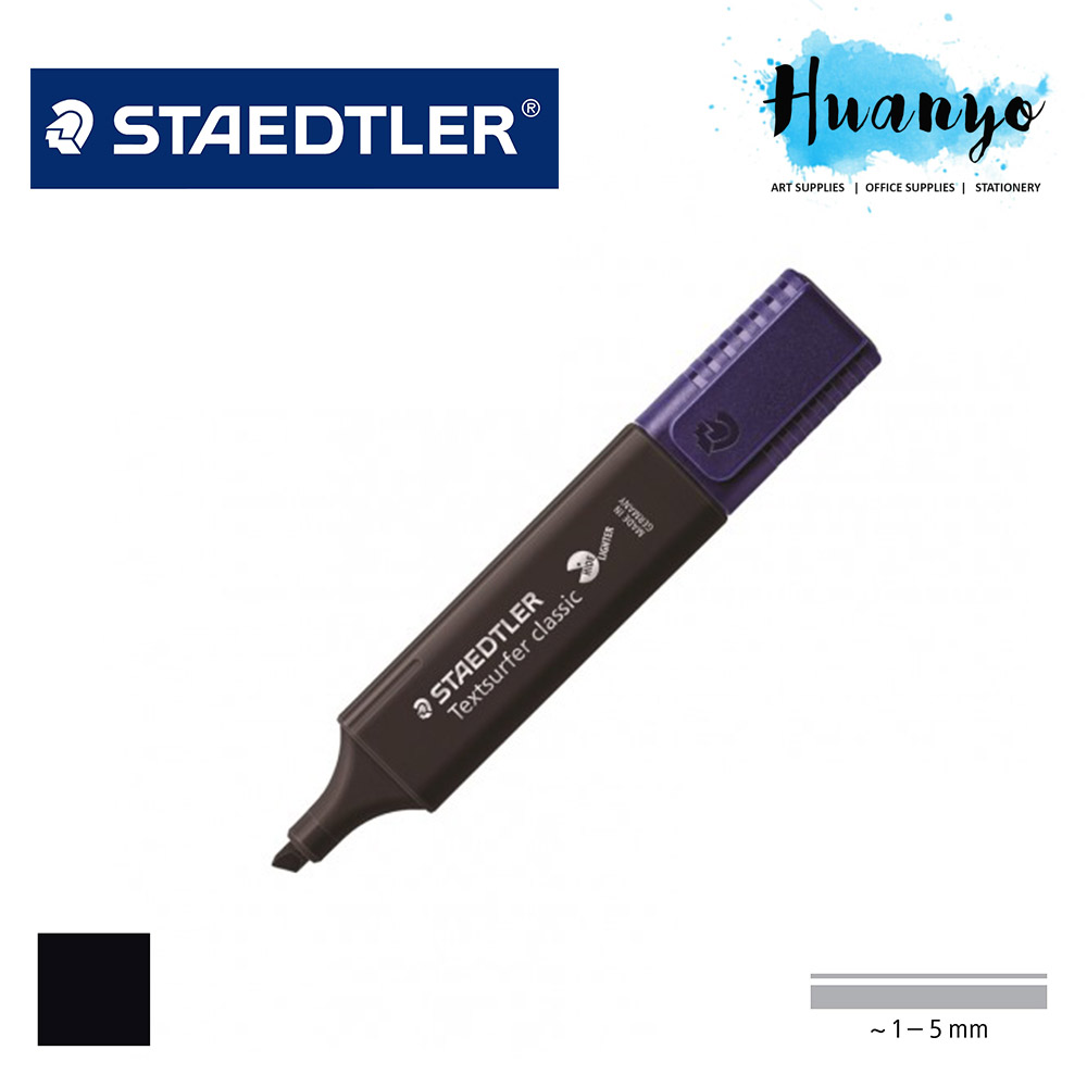 Staedtler Textsurfer Classic Vintage Highlighter (Black Hidelighter /Grey)