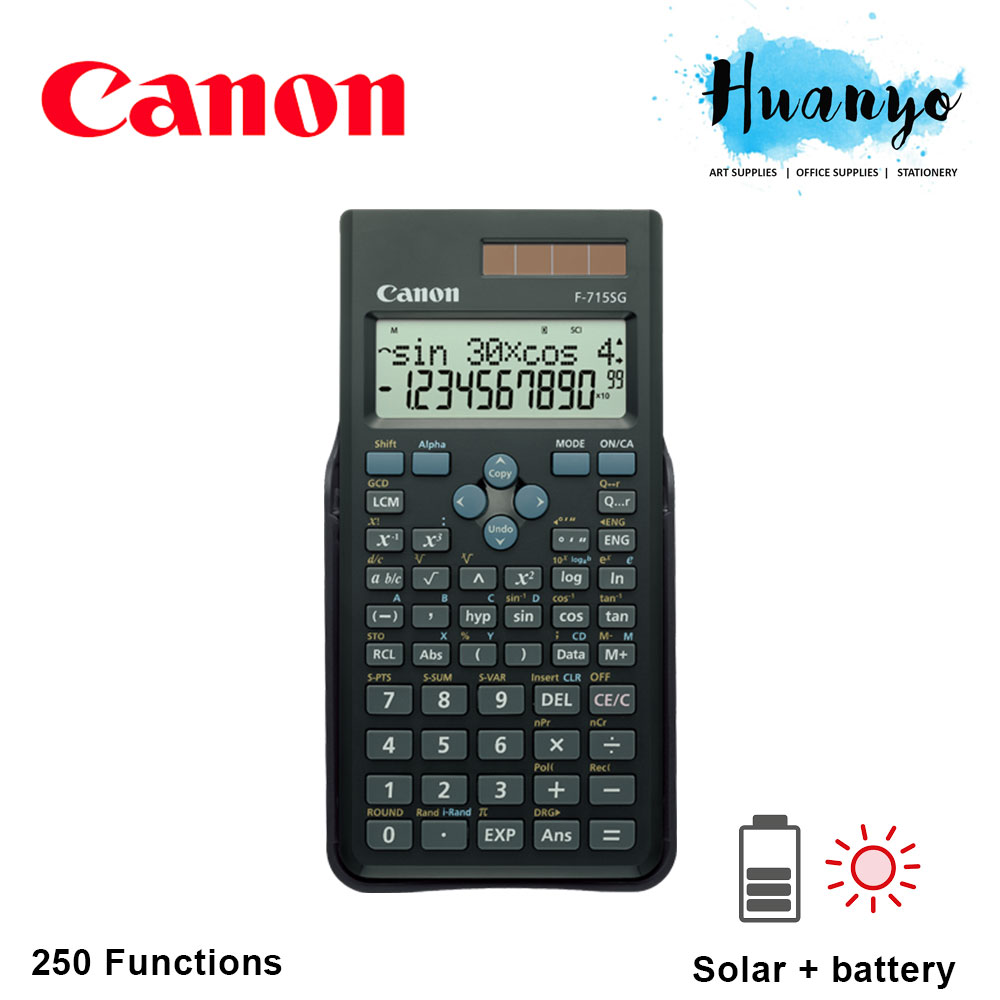 Canon Scientific Calculator F-715SG 250 Functions (Similar to Casio FX ...