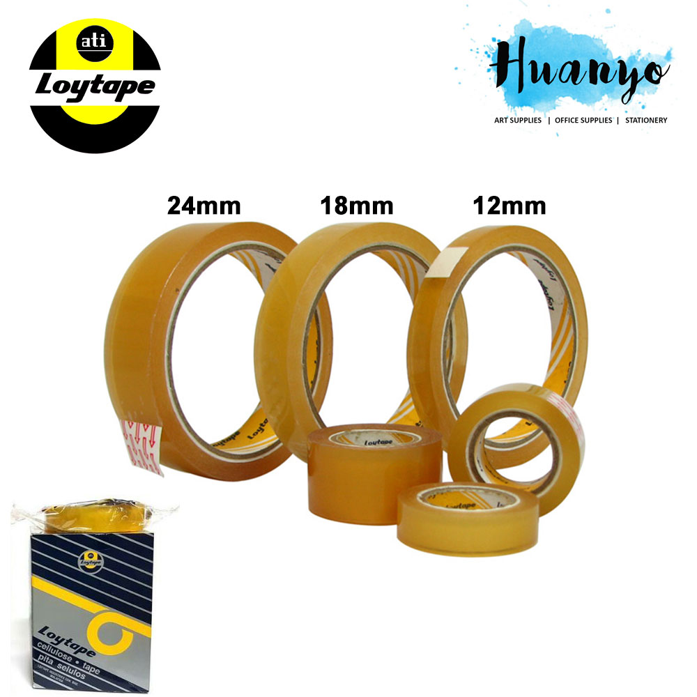 Loytape Cellulose Sello Tape 3 Core 40 Meter Length 12mm 18mm Loytape Cellulose Sello Tape 3 Core 40 Meter Length 12mm 18mm