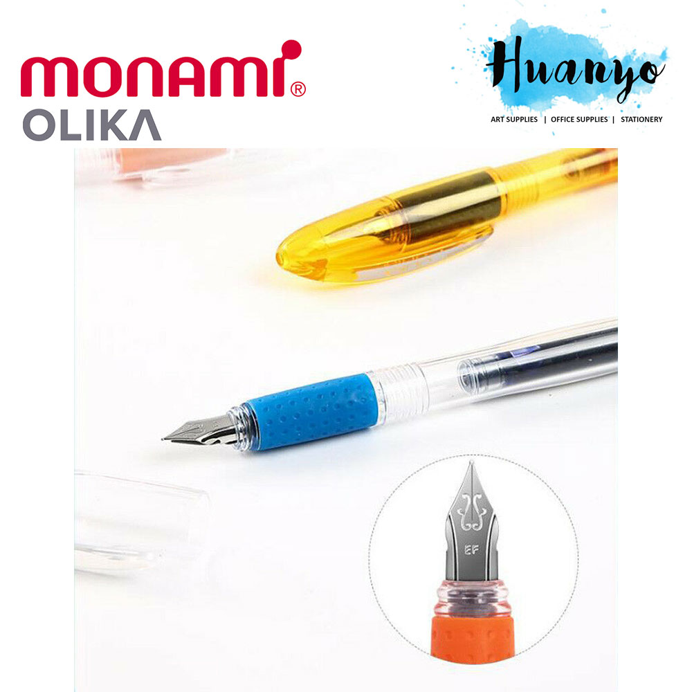Monami Olika Calligraphy Refillable Fountain Pen EF - Extra Fine (Free ...