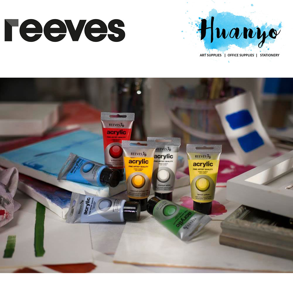 Reeves Fine Artist Quality Series Acrylic Colour Paint (75ML) [Per Tube ...