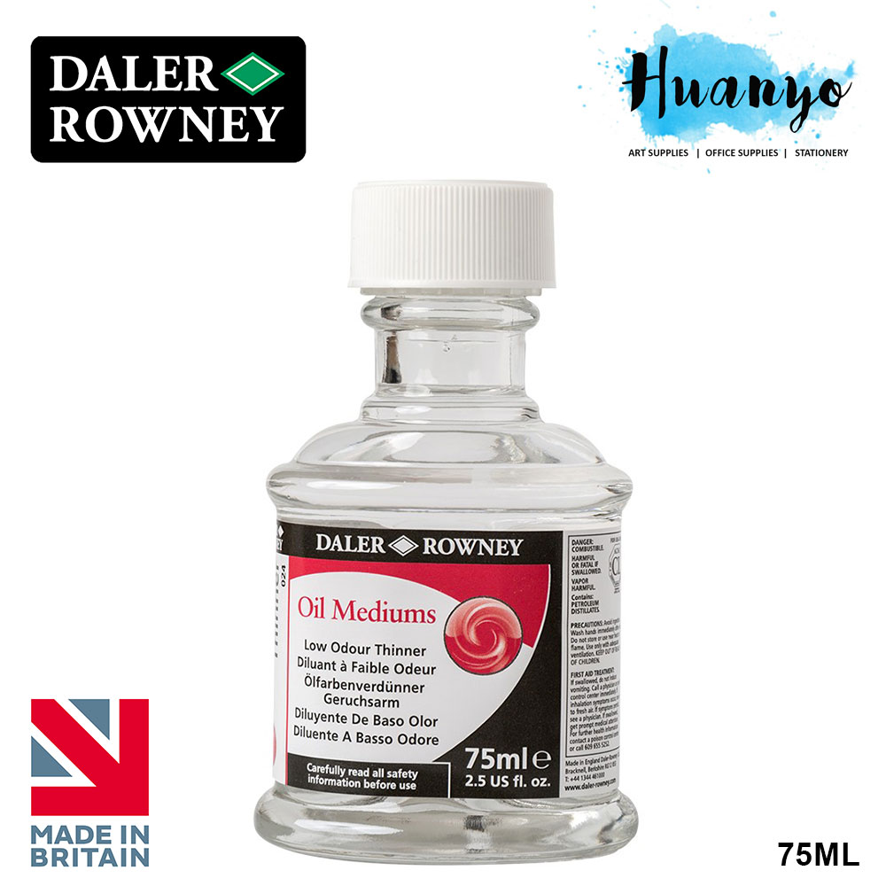 Daler Rowney Oil Colour Medium - Low Odour Thinner (75ml)