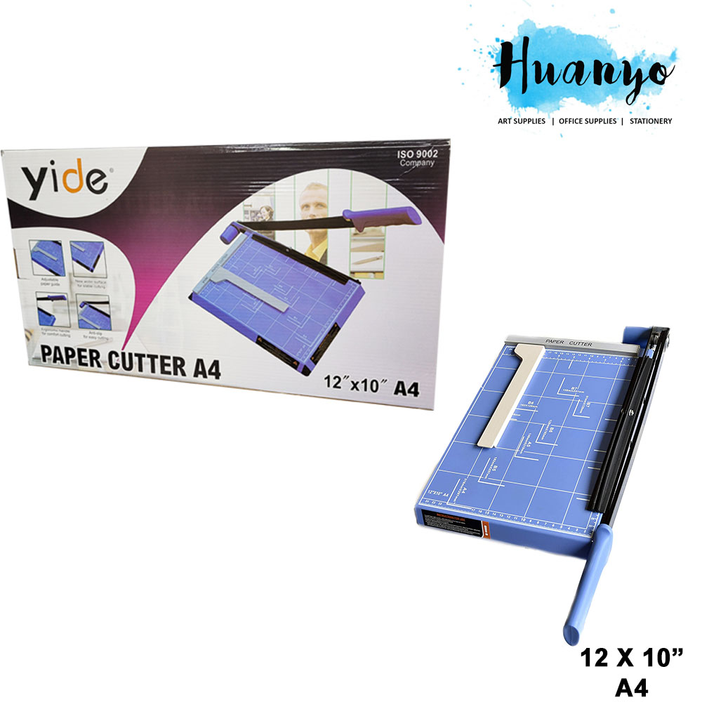 YIDE Adjustable Metal Paper Cutter Trimmer 12" x 10" (A4 Size)