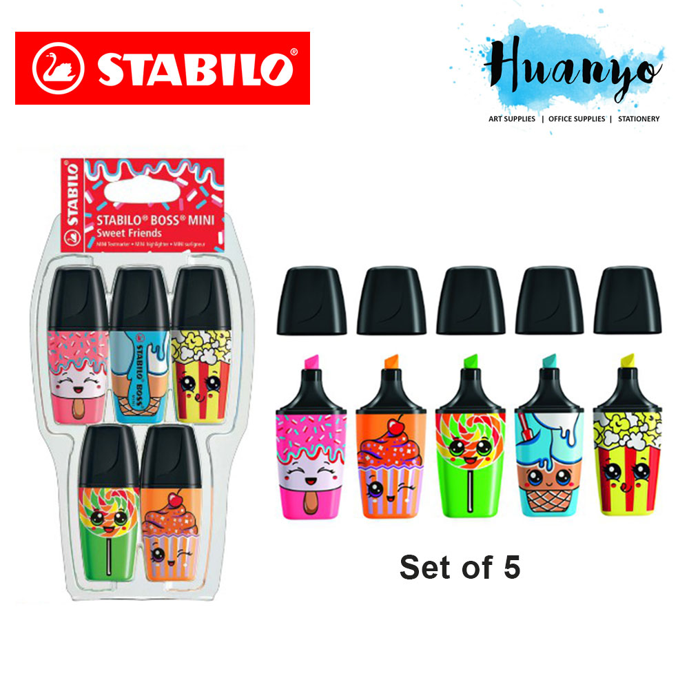 [Limited Edition] Stabilo Boss Mini Sweet Friends Highlighter Textliner ...