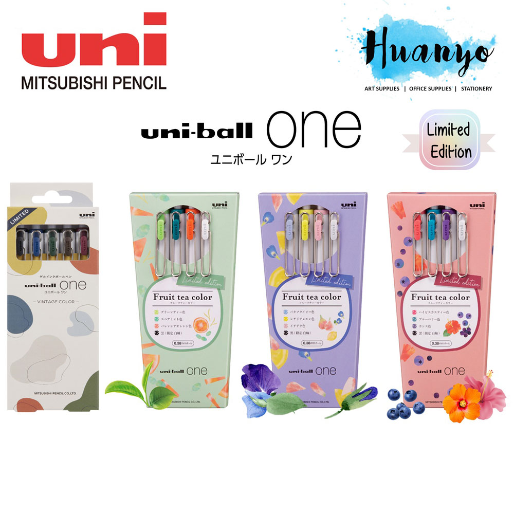 [Limited Edition] Uni-ball One Retractable Colour Ink Gel Pen 0.38mm ...