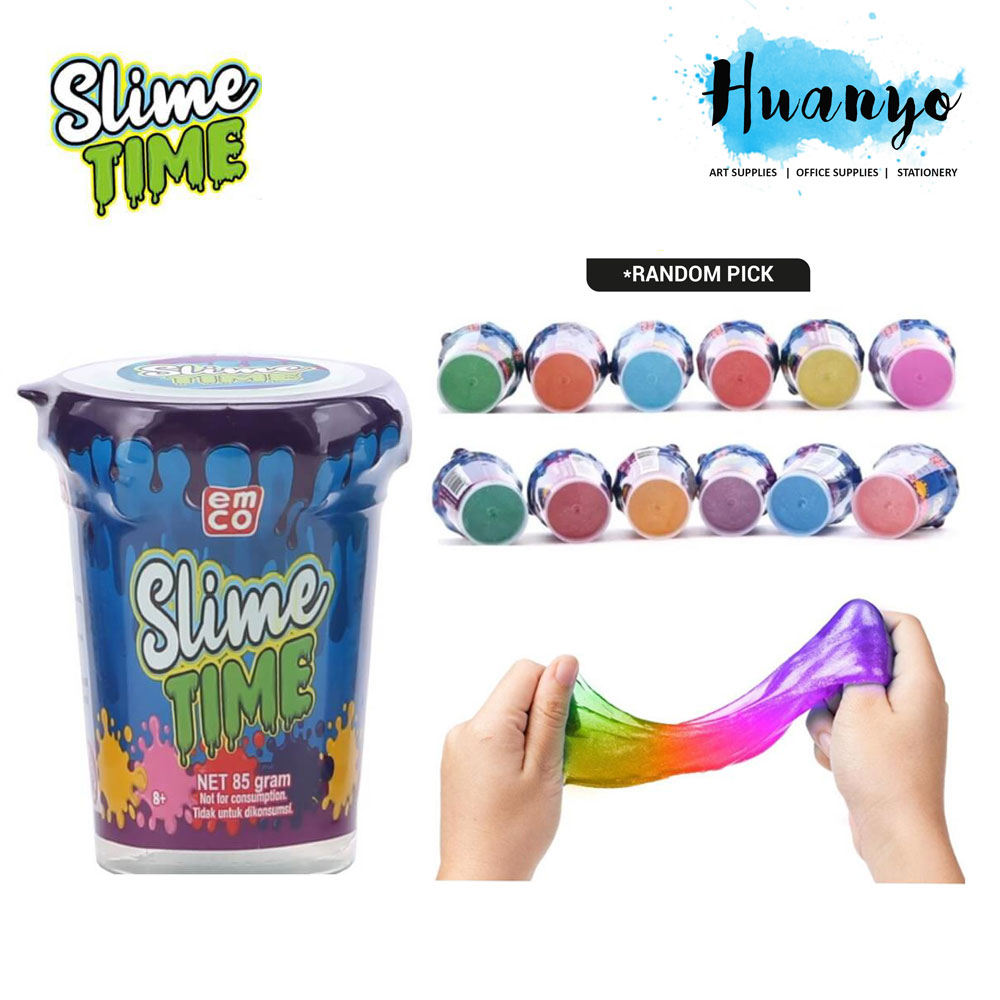 EMCO SLIME TIME Non Toxic Colorful Metallic Glitter Slime (Random Color ...