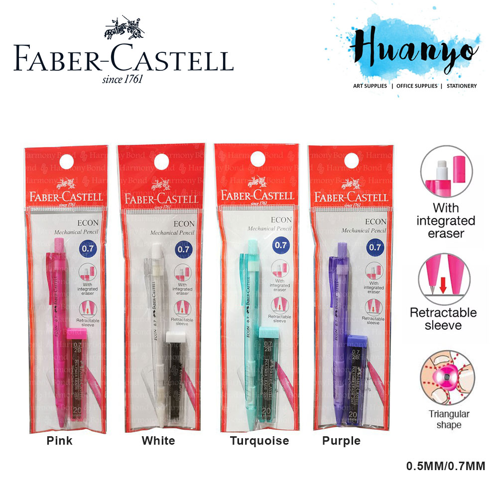 Faber-Castell Mechanical Pencil Econ with Leads Value Set (0.5mm / 0 ...