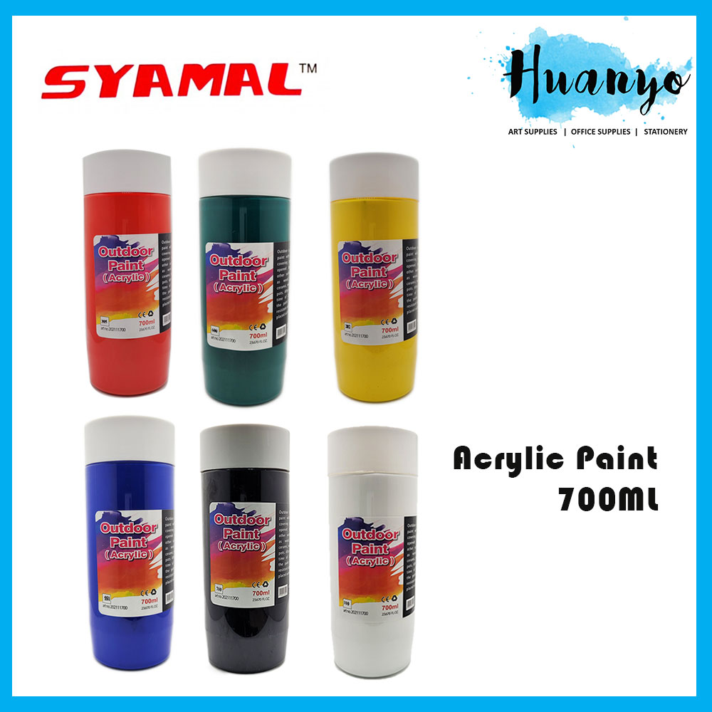 Syamal Outdoor Acrylic Colour Paint 700ML (Per Bottle)
