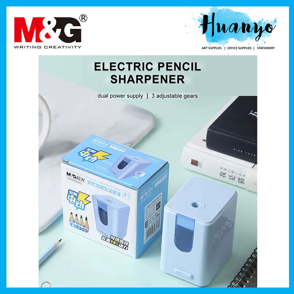 M&G Electronic Automatic Desk Pencil Sharpener (Free Extra Blade, USB ...