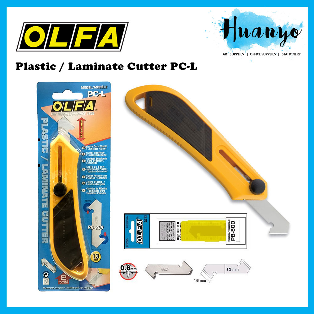OLFA PC-L Plastic Acrylic / Laminate Cutter (Blades Refill PB-800)