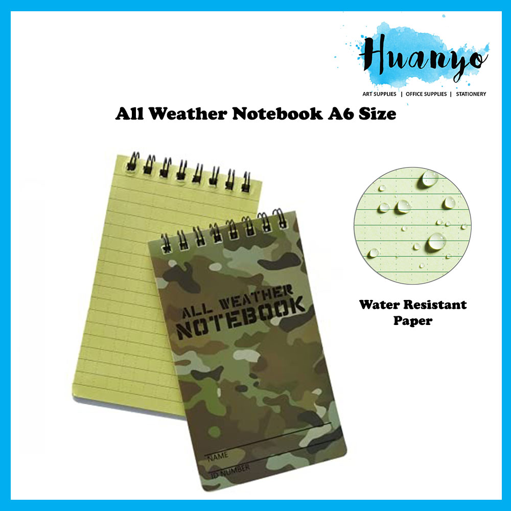 All Weather Note Book Water Resistant Paper A6 Size 48 Sheets (For ...