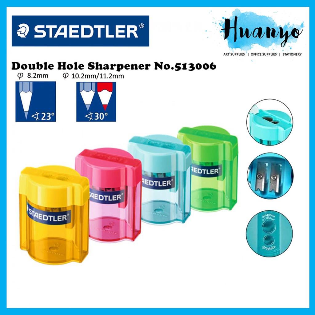 Staedtler Double Hole Tub Sharpener Random Colour Per PCS | Pengasah ...