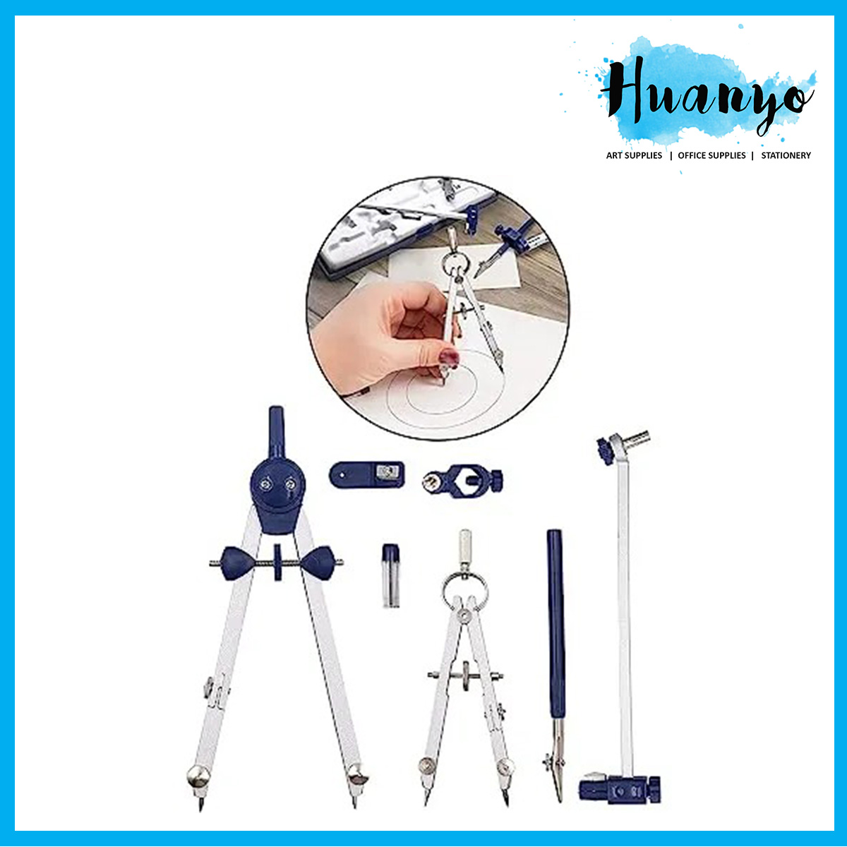 Studio BOFA Drafting Compass Precision Geometry Math Stainless Steel ...