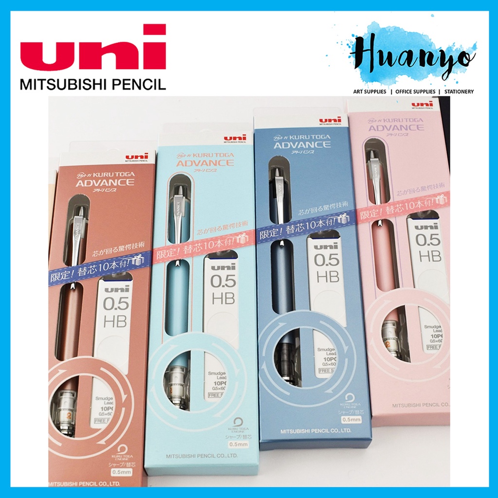 UNI Kuru Toga Limited Edition Advance Mechanical Pencil + Free Lead 0.5MM HB | Pensil Mekanikal ...