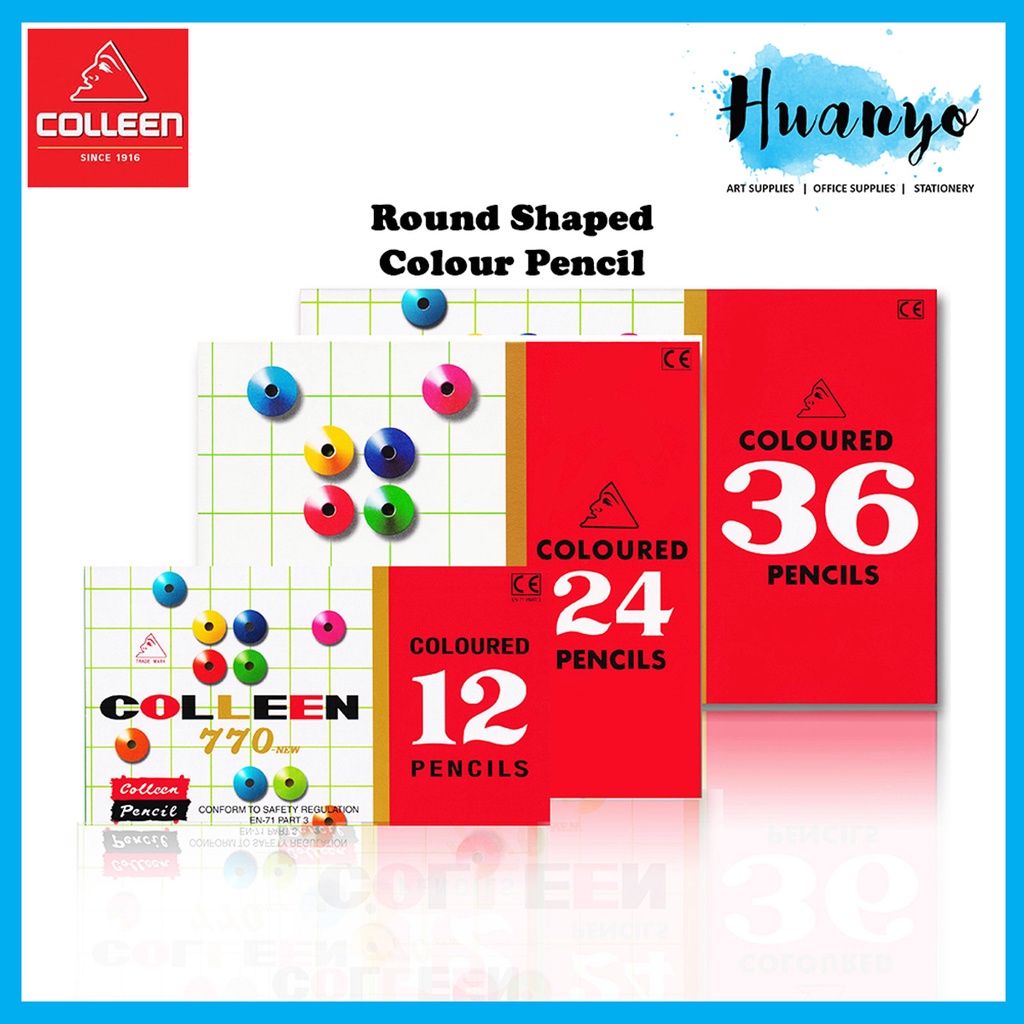 Colleen 770 Round Shaped Colour Pencil (Set of 12 / 24 / 36)