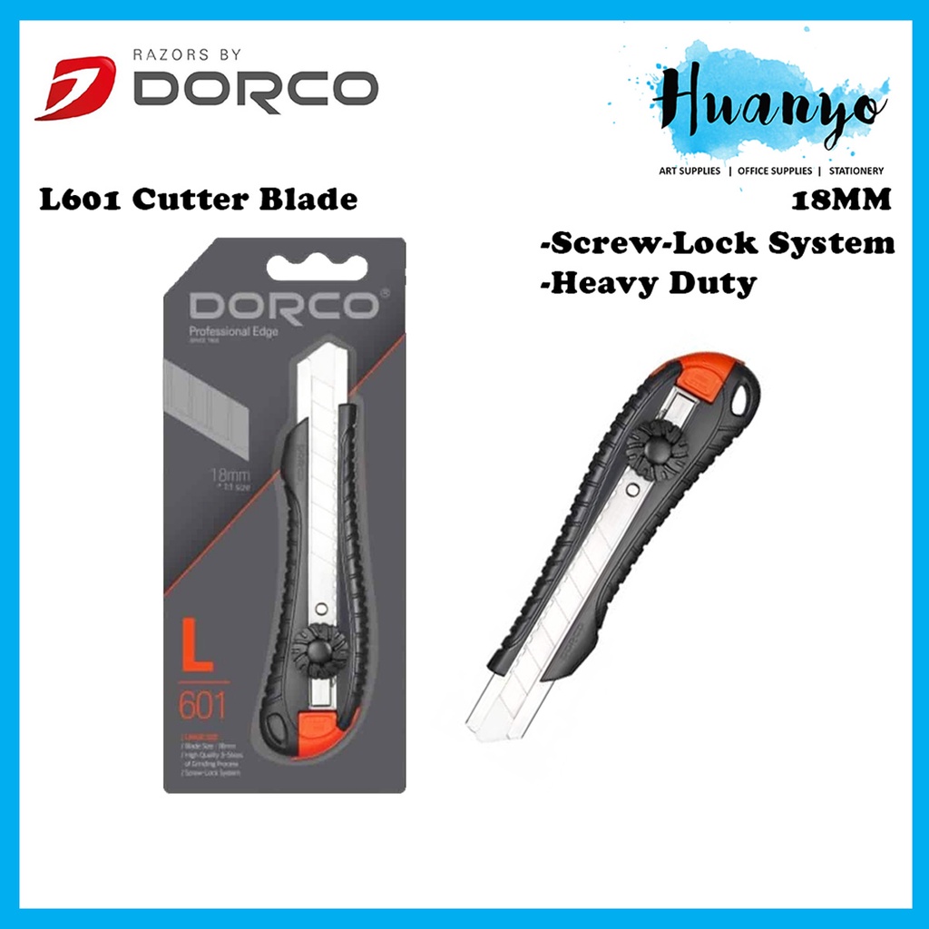 Dorco Heavy Duty Screw-Lock System Cutter Blade 18MM L601