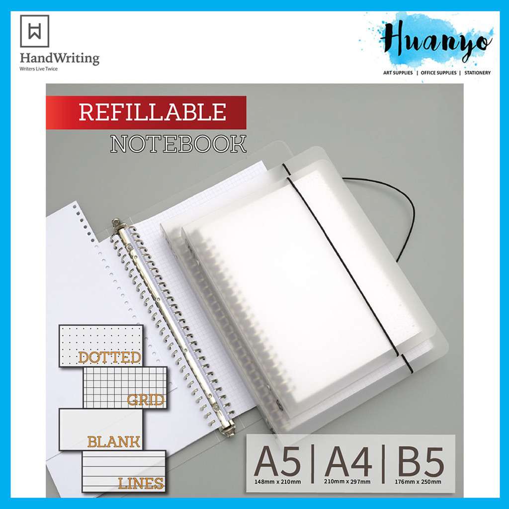 Handwriting Heavy Duty Refillable Case Holder / Paper Refills (A5/B5/A4 ...