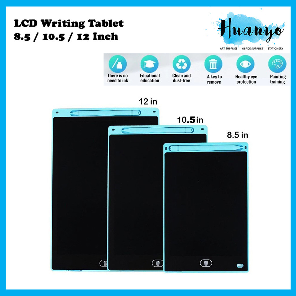 LCD Writing Tablet Digital Drawing Graphics Kids Erasable Drawing Board ...