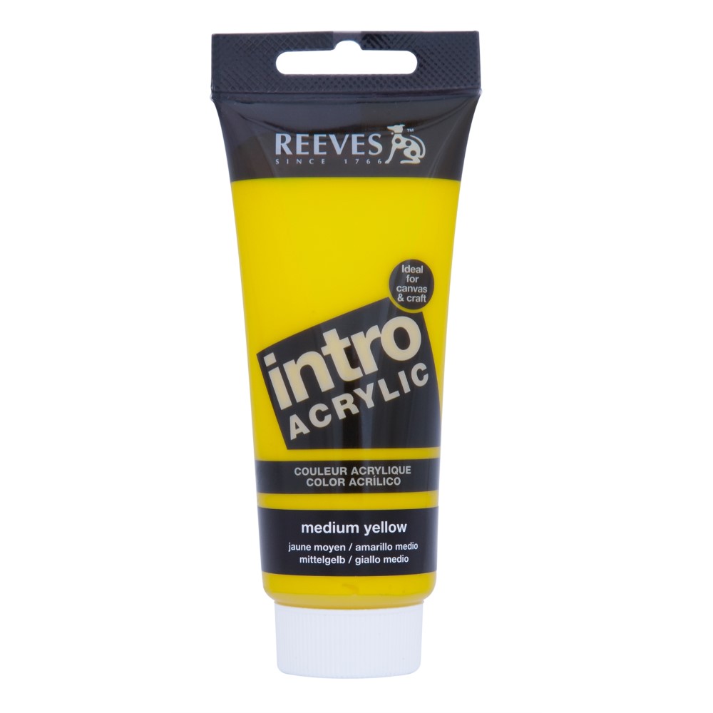 Reeves Intro Acrylic Colour 120ML (Medium Yellow)